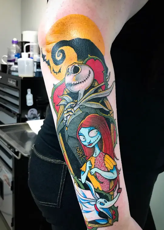 The Best Tim Burton Back Tattoo And Sleeve Tattoos Ideas